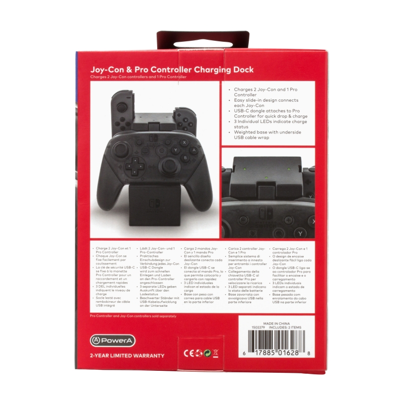 Powera Joy Con And Pro Controller Charging Dock For Nintendo Switch